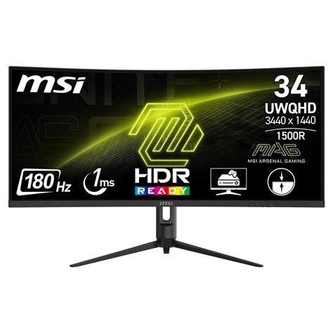 MSI MAG 342CQR E2 34 Inch 2K UWQHD Curved Gaming Monitor 1500R 3440 X