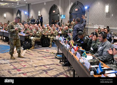 Attendees Introduce Themselves During The Senior Enlisted Leader