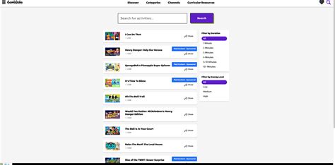Navigate And Find Activities In Educator Accounts Gonoodle Knowledge Base