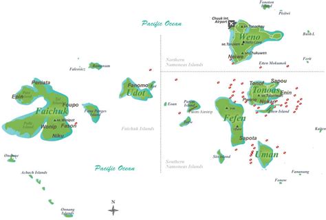 Map Of Chuuk Visit Chuuk Federated States Of Micronesia Fsm