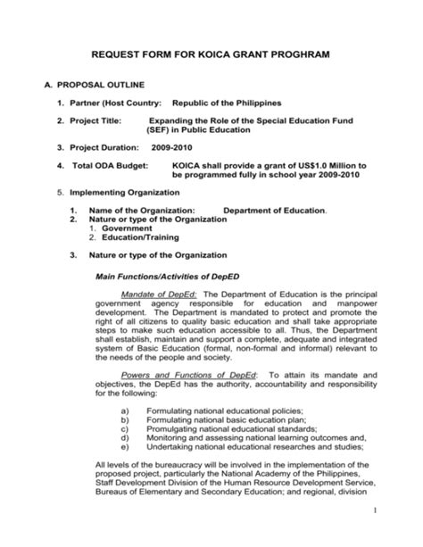 Community Program Proposal Template Pdf Sample Ikase