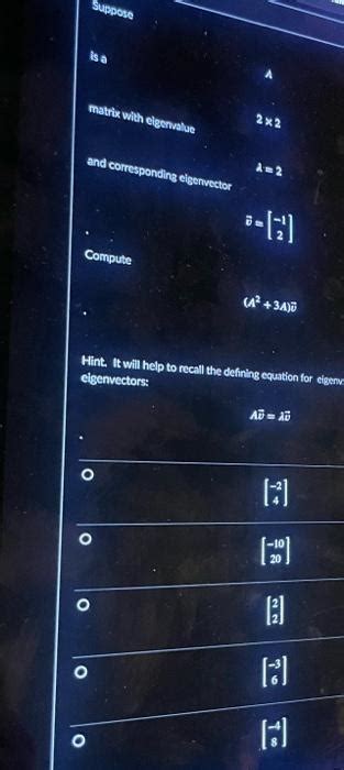 Solved Hint It Will Help To Recall The Defining Equation Chegg
