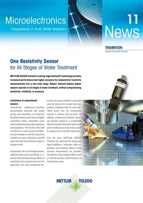 Pdf One Resistivity Sensor For All Stages Of Water · One