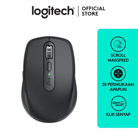 Promo Logitech Mx Anywhere 3s Mouse Wireless Silent Bluetooth Usb C For