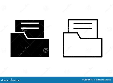 Folder Icon Folder Vector Icon Stock Vector Illustration Of File