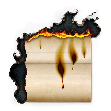 Download Burned Paper Sheet Png 06122024