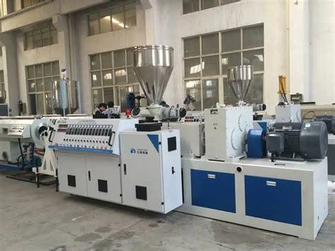 News Conical Twin Screw Extruder Product Process Description