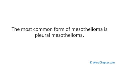 Mesothelioma Types And Prognosis Ppt