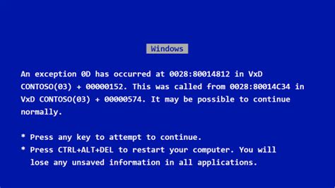 Microsoft Veteran Shares Windows Nt 3 1 95 Blue Screen Of Death Bsod