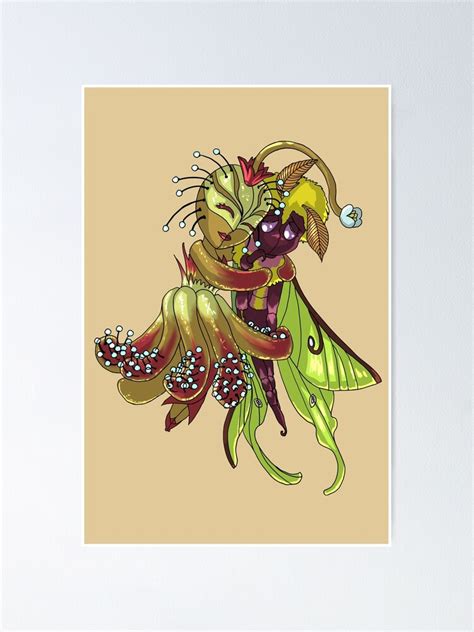 Plant And Insect Girl Hug Monster Girls Series I Poster For Sale By