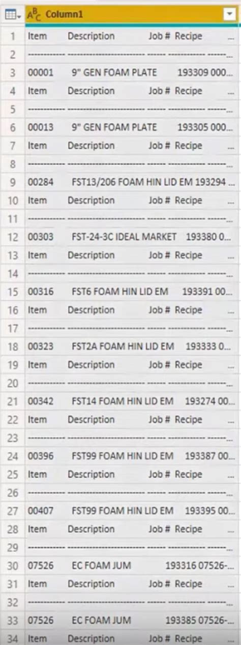 Microsoft Power Query Tutorial On How To Fix Mixed Fixed Column Width
