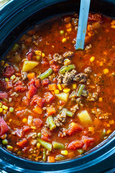 Top 15 Vegetable Beef Soup Recipe Crock Pot Of All Time Easy Recipes