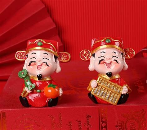新款财神爷树脂工艺品汽车摆件烘焙蛋糕装饰可爱财神喜生日装饰摆 阿里巴巴