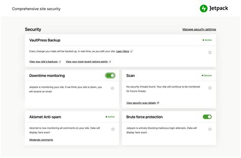 Jetpack Wp Security Backup Speed And Growth Wordpress Plugin