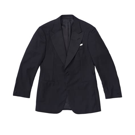 Black Peak Lapel Tuxedo Jacket P Johnson
