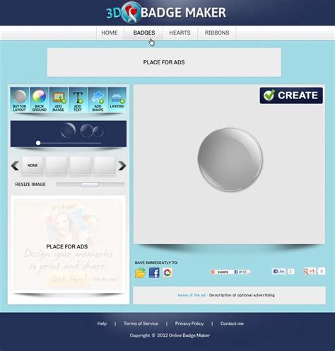 Graphic Design For 3d Badge Maker