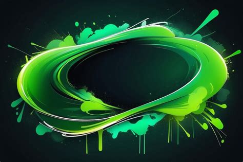 Premium Photo Trendy Graffiti Style Background With Light Neon Green