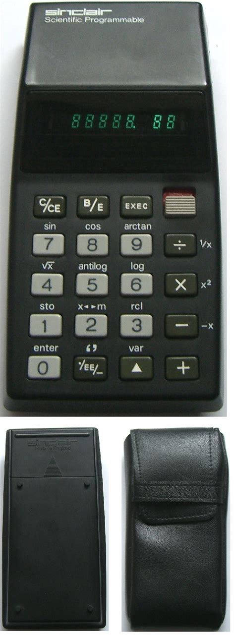 Directory Vintage Sinclair Calculators Scientific Programmable