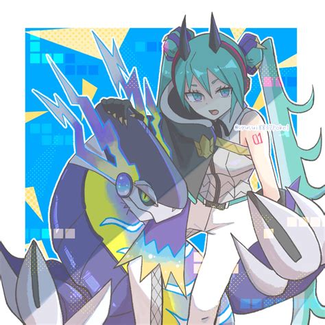 Hatsune Miku Miraidon And Dragon Miku Pokemon And 2 More Drawn By