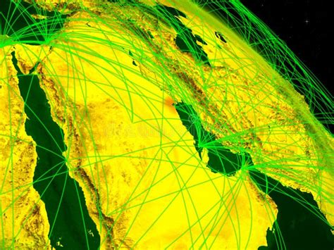 Kuwait On Digital Globe Stock Illustration Illustration Of Digital 132011736