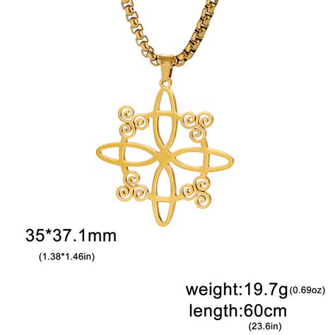 Trendy Creative Knot Pendant Necklace Punk Hip Hop Style Necklace