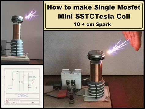 Single Mosfet Mini Sstc Tesla Coil With 10 Cm Spark Project