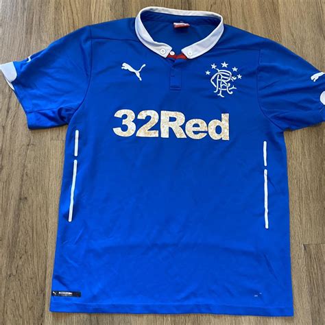 Glasgow Rangers Puma 32red Hope Scotland Shirt Football Depop