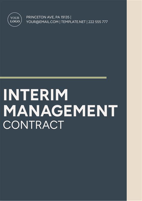 Free Interim Management Contract Template To Edit Online