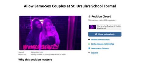 Australian School Sparks Outrage After Banning Same Sex Couples From Formal