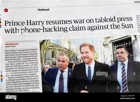 Prince Harry Resumes War On Tabloid Press With Phone Hacking Claim