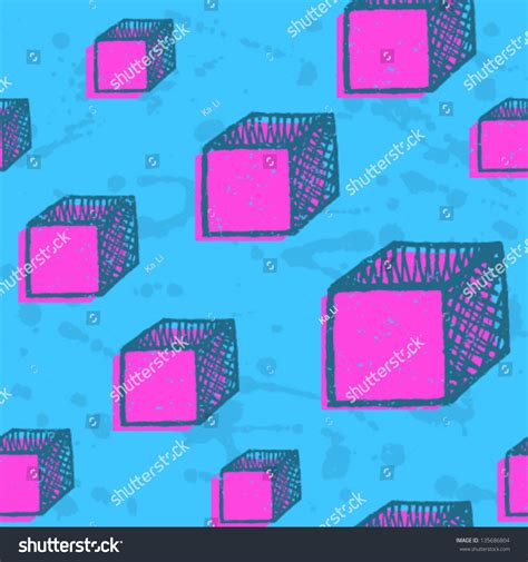 Parallelepiped Vector Seamless Background Color Stock Vector Royalty