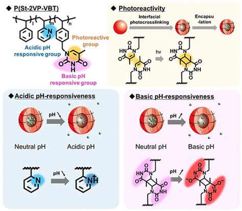 Ph Responsive Capsules Fabricated By Interfacial Photo Cross Linking Utilizing The