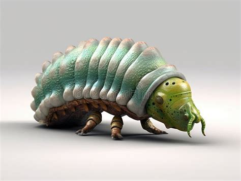 3d Model Of Green Insect Stock Illustration Illustration Of Isolated