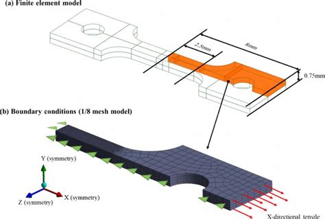 A Finite Element Model And B Boundary Conditions For Miniature Download Scientific Diagram