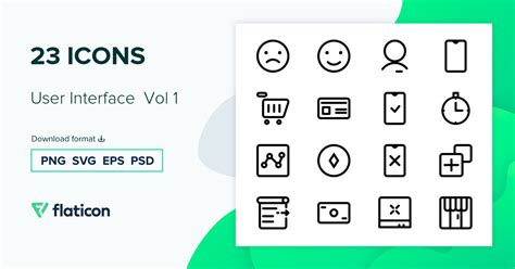 user interface vol 1 icon pack basic outline 23 svg icons