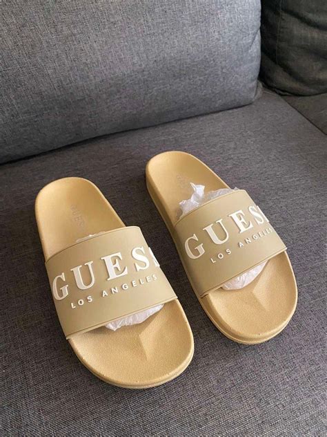 Guess Slides Womens Fashion Footwear Slippers And Slides On Carousell