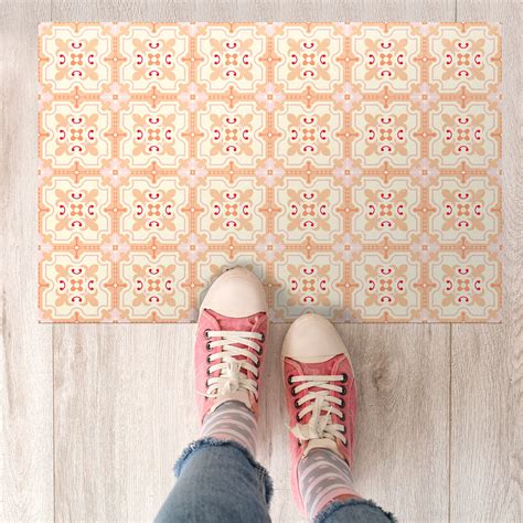 Tapis Motifs Géométriques 61x91 Cm Rectangle Créé Et Fabriqué En