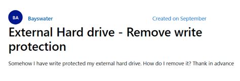 Remove Write Protection From External Hard Drive Resolved