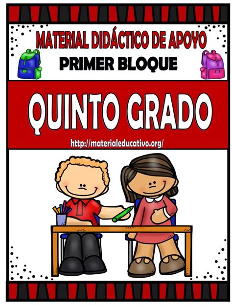 Material Didáctico De Apoyo Del Quinto Grado Para El Primer Bloque