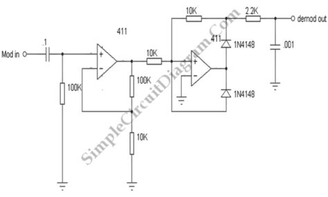 Linear Detector For Am Demodulation Simple Circuit Diagram