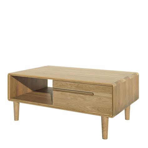 Scandic Solid Oak Coffee Table Bold Simplicity And Warmth