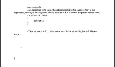 Solved Lab 4 Modifications To Existing Classes Vehicle