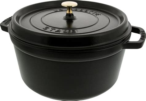 Pannen Staub Ronde Stoof Braadpan 28 Cm Zwart