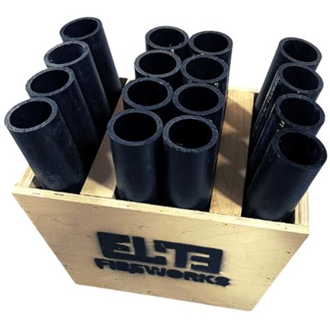 16 Shot Mortar Rack With 12” Hdpe Tubes Rack At Elite Fireworks