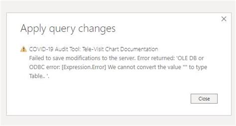 Solved Ole Or Obdc Error Expression Error We Cannot Co