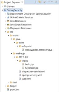 Spring Security Hello World Xml W Schools