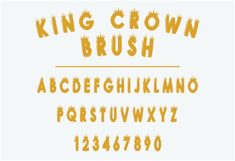King Crown Brush Font by GraphicsNinja · Creative Fabrica