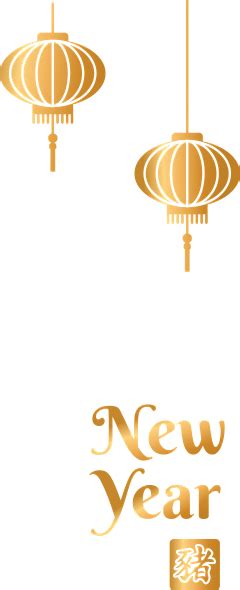 国风喜庆过年元素装饰 花瓣网陪你做生活的设计师 灯笼、过年、中国结、喜庆、龙年