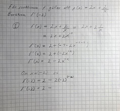 Derivatan Av Potensfunktioner Matematik Matte 3 Derivata Pluggakuten