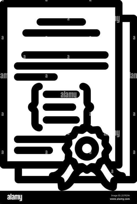 Software Licensing Line Icon Vector Software Licensing Sign Isolated Contour Symbol Black